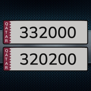 Car Plates Car Plate 332000 and 320200-35940 | Mzad Qatar